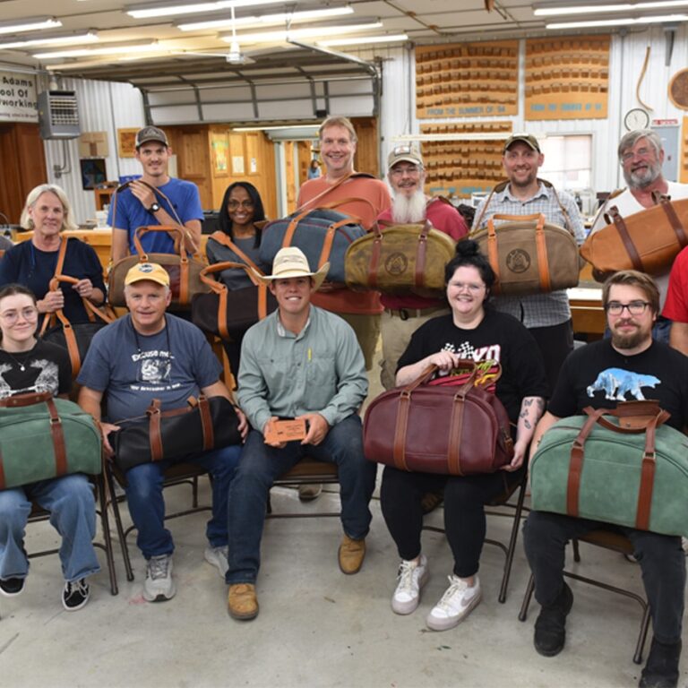 Make a Leather Duffel Bag with Grady Douglass June 8-12, 2026 – Marc ...