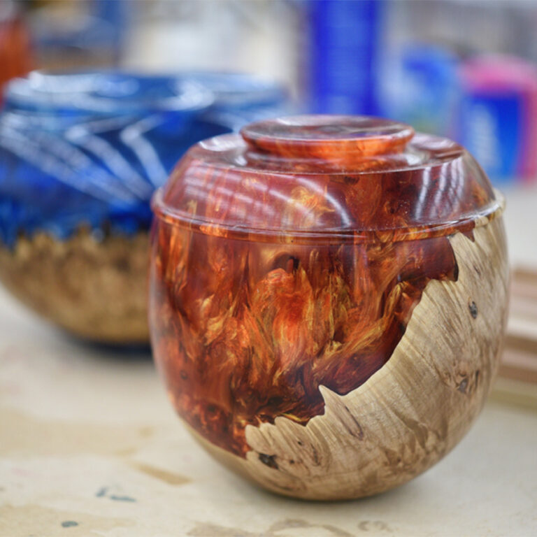 Resin Accents: Innovations in Turning Decorative Lidded Boxes with ...